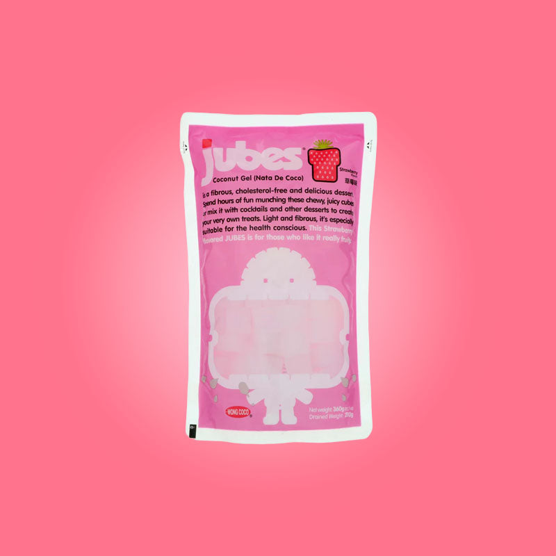 Jubes Coconut Gel Strawberry Flavor 360g (Indonesia) – Exotic Snaxx